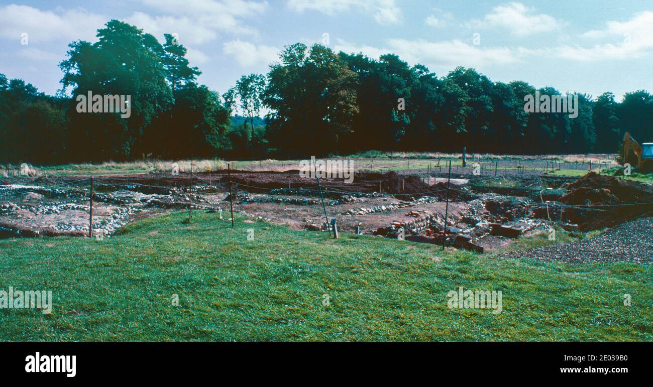 Rockbourne, Hampshire - Roman Villa ruins - archaeological excavation ...