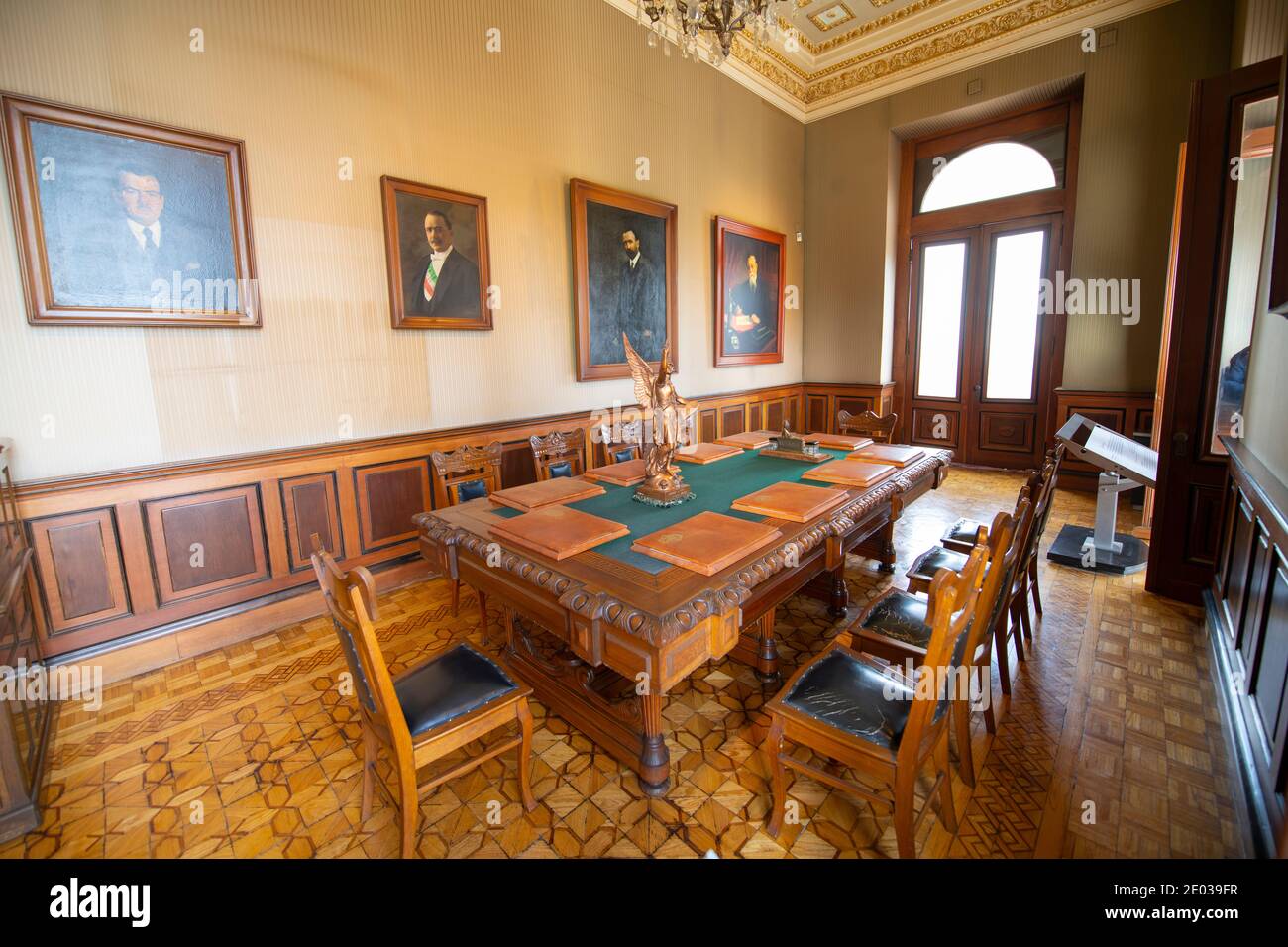 Royal room in Chapultepec Castle on Chapultepec Hill in Mexico City ...