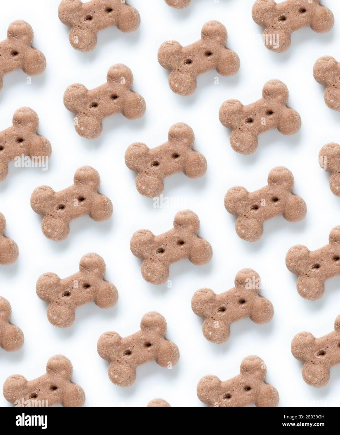 Delicious of dog biscuit on the white background pattern Stock Photo ...