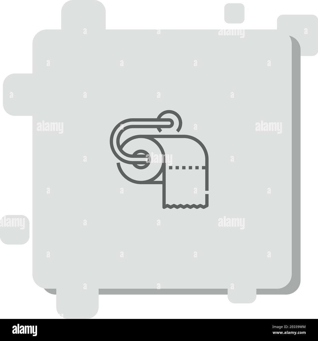 toilet paper vector icon modern simple vector illustration Stock Vector ...