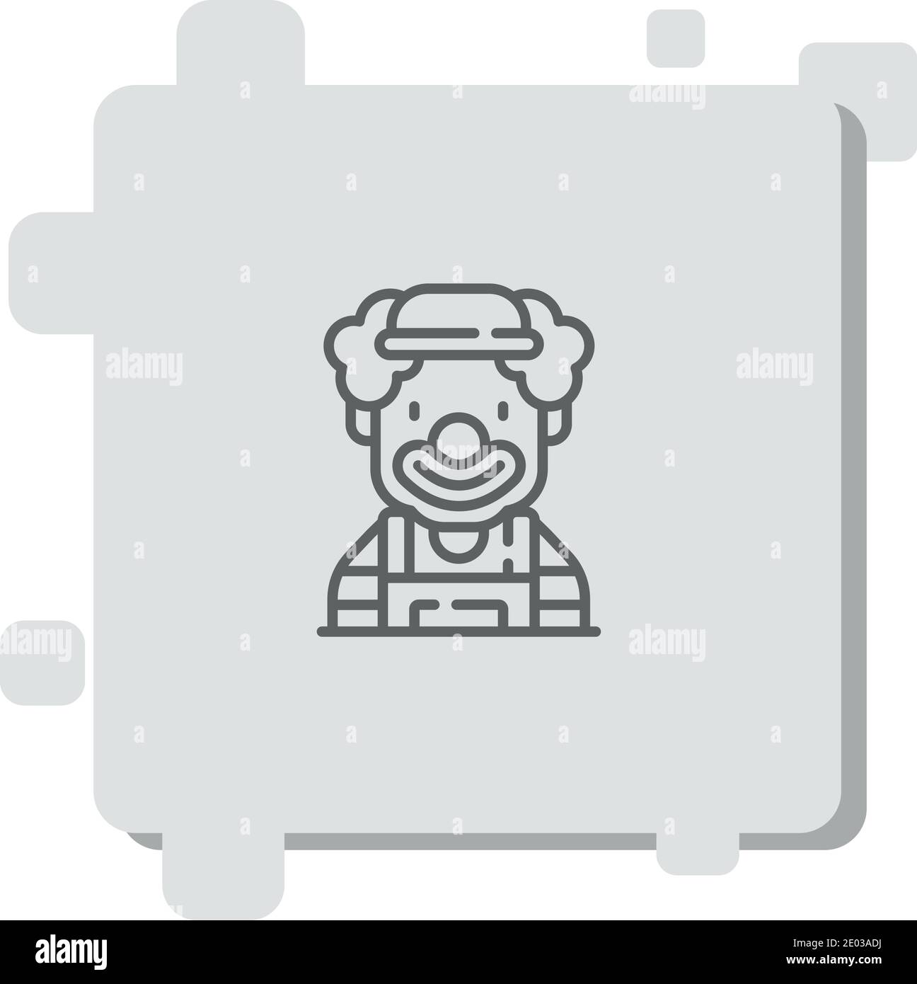 Laughing clown mask Stock Vector Images - Alamy