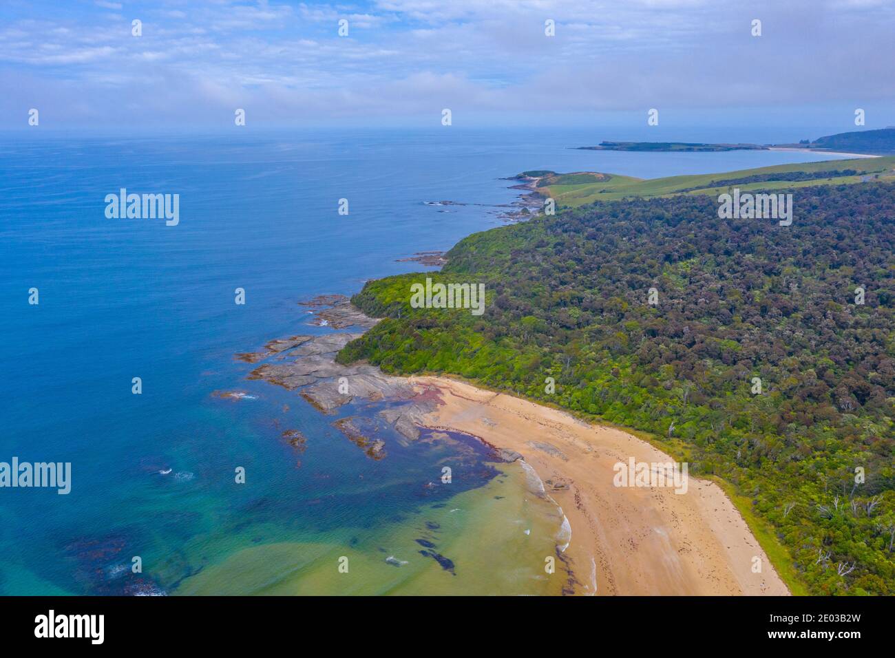 Tahakopa bay at Caitlins region of New Zealand Stock Photo - Alamy
