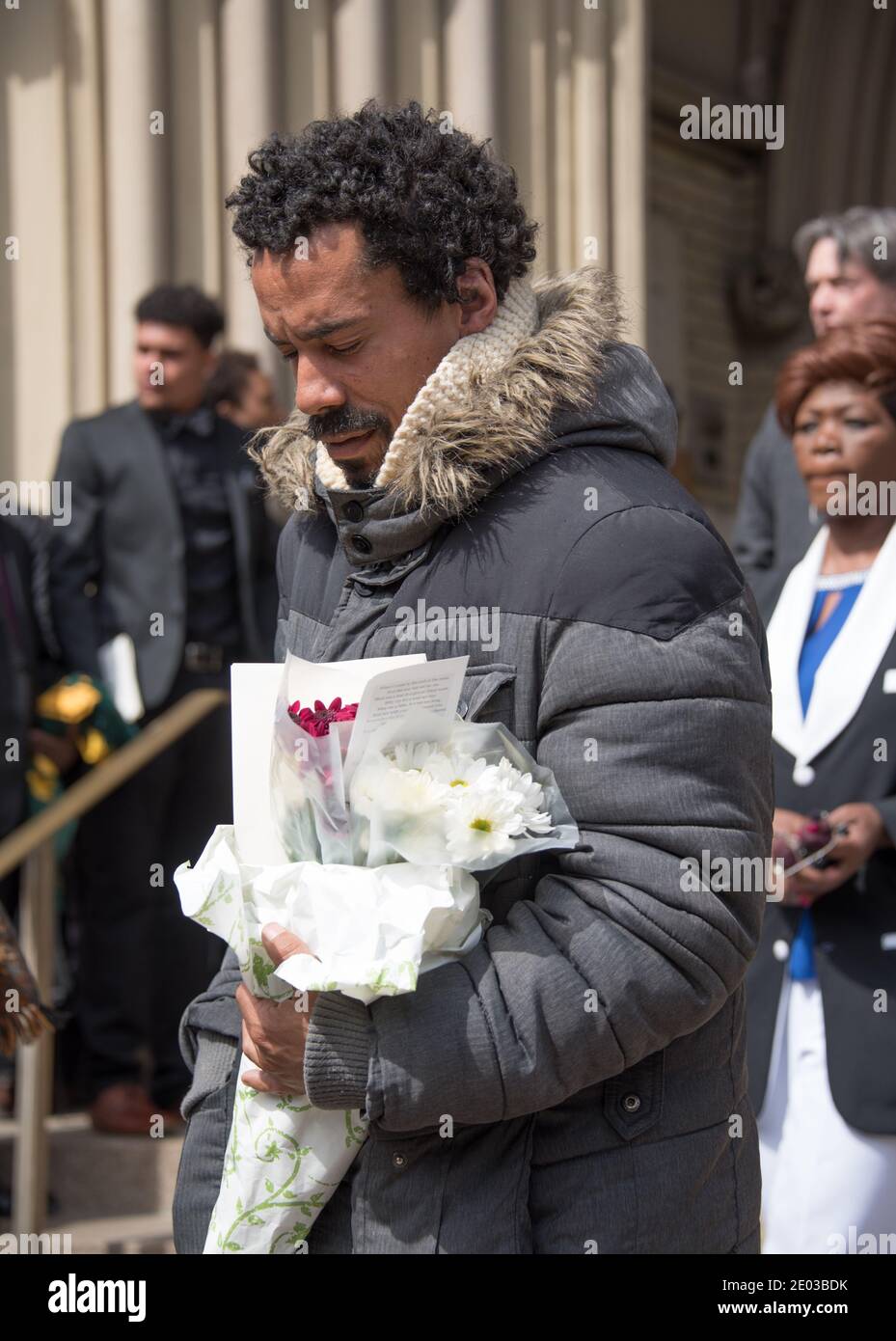 People leaving St. James Cathedral during Rob Ford, former Toronto ...