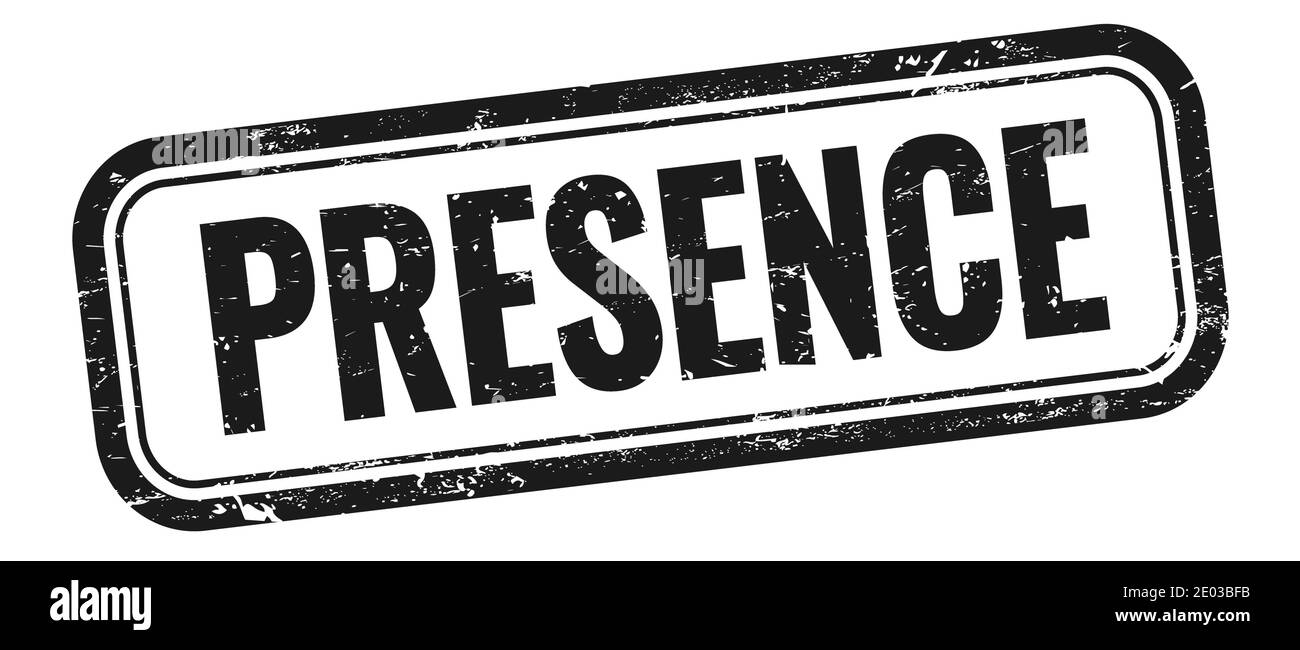 Presence text Black and White Stock Photos & Images - Alamy
