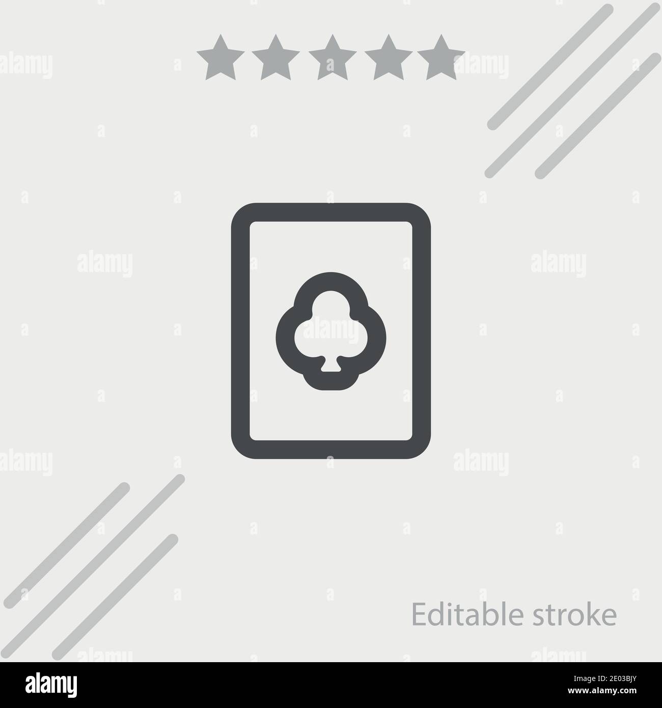 playing card outline vector icon Stock Vector Image & Art - Alamy