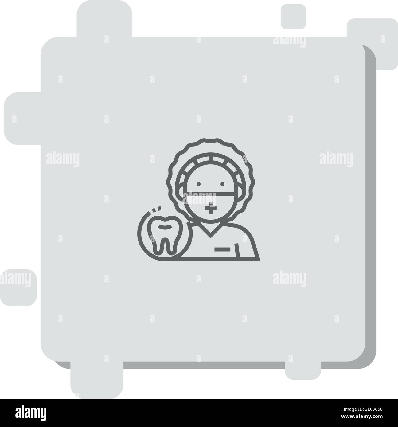 dentist vector icon modern simple vector illustration Stock Vector ...