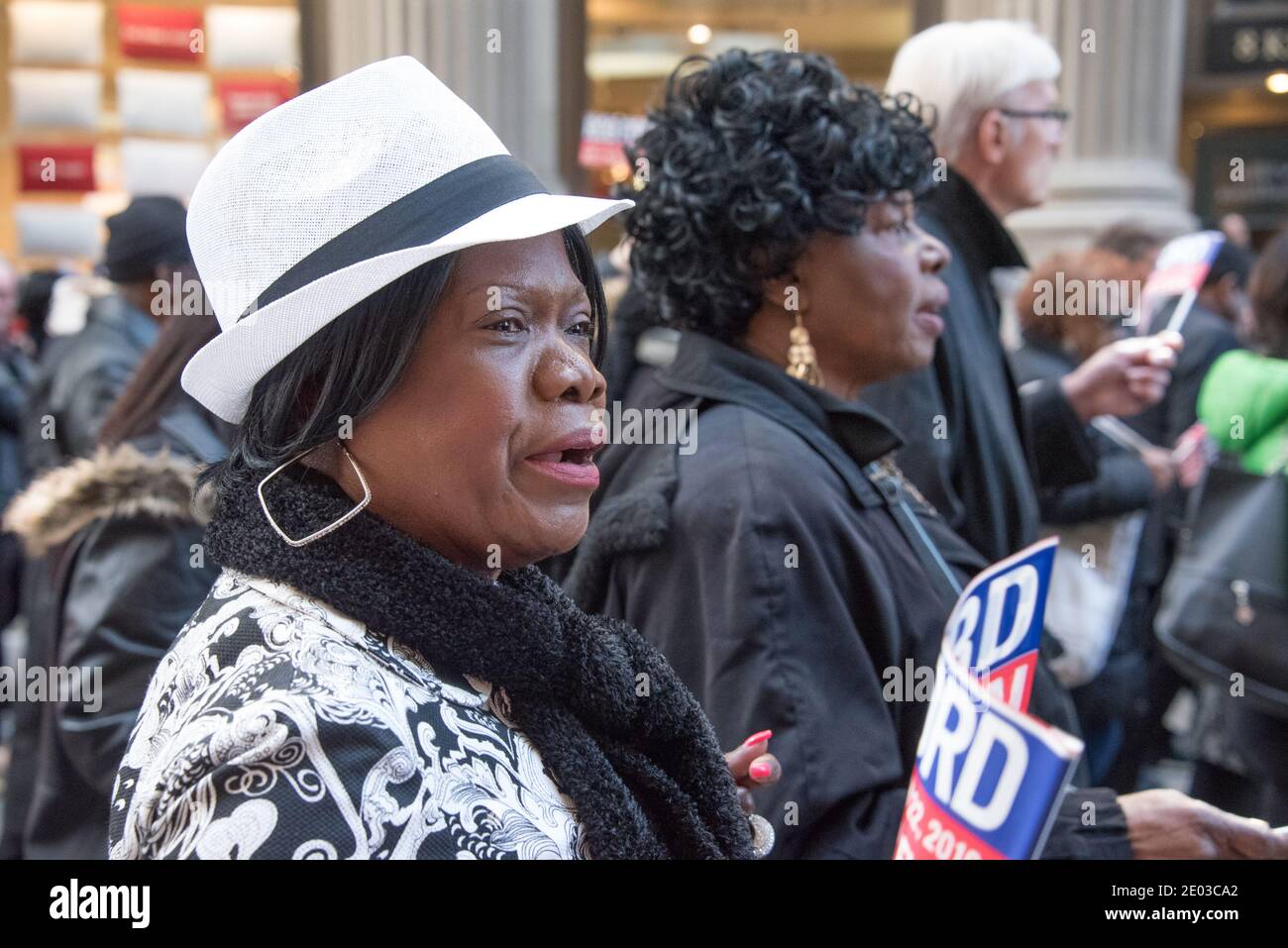 General public attending Rob Ford funeral, Toronto, Canada-March 2016 ...