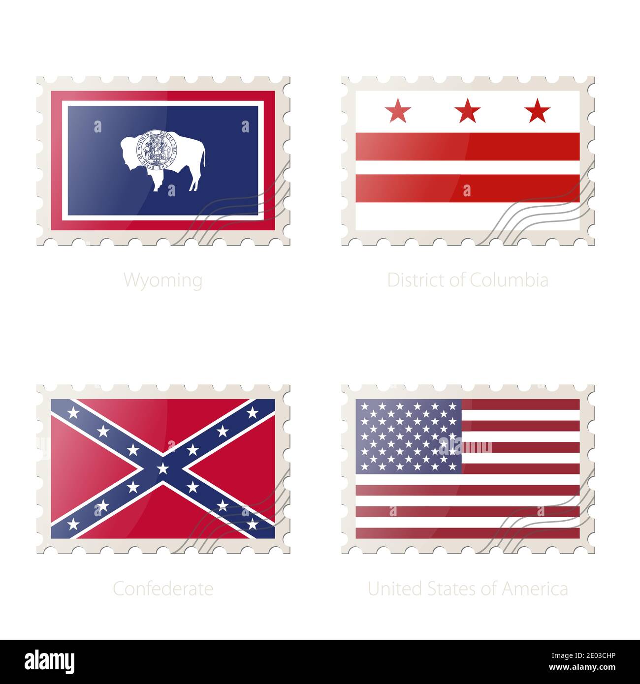 Confederate postage stamp Stock Vector Images - Alamy