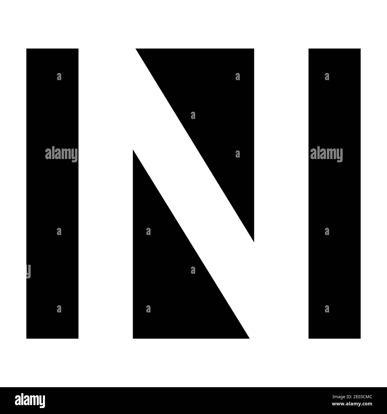 Simple elegant logo letter N vector Premium business logo letter n ...