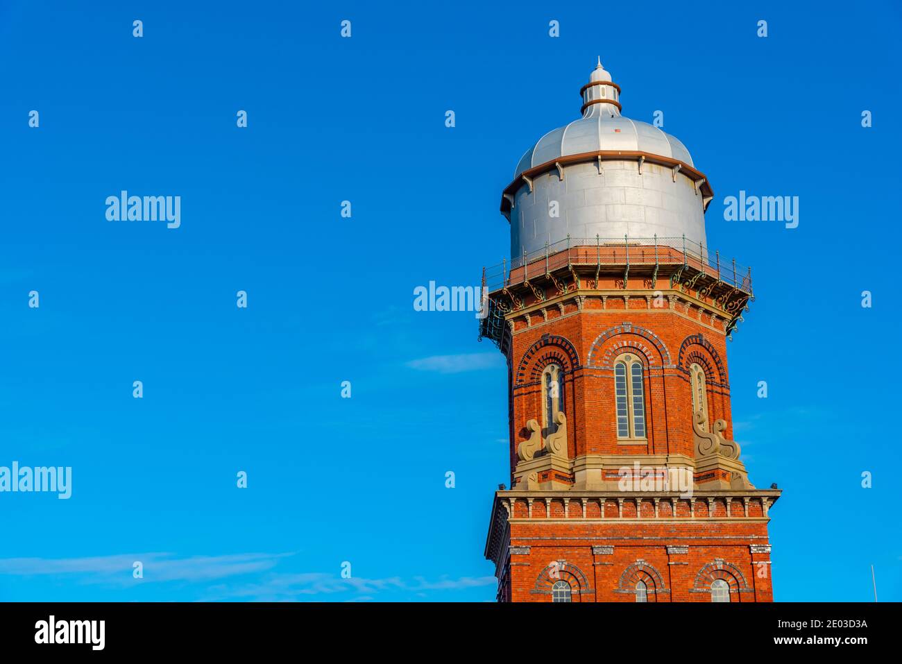 Sunset view of Invercargill Water Tower in New Zealand Stock Photo - Alamy