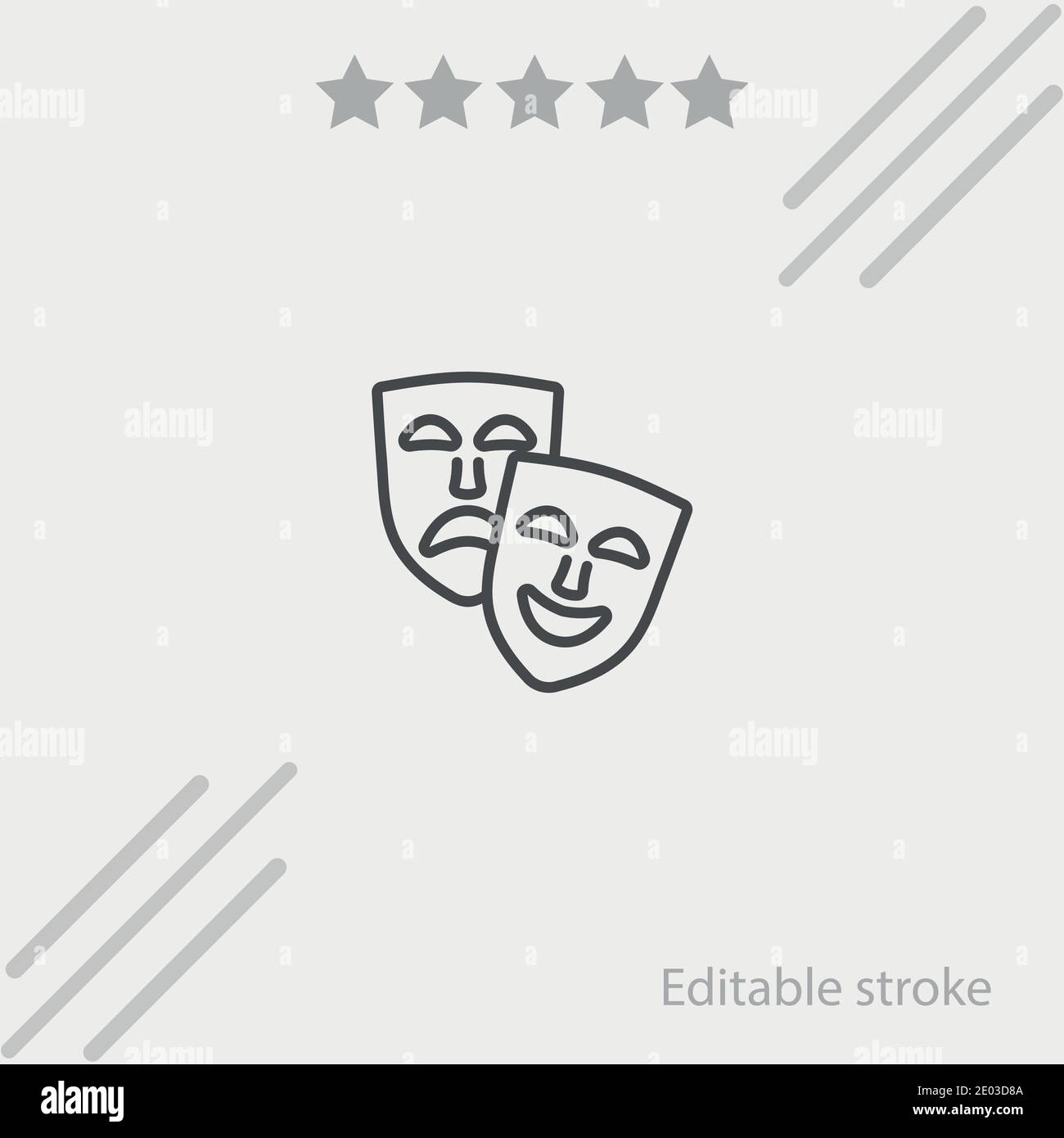 theatre vector icon modern simple vector illustration Stock Vector ...