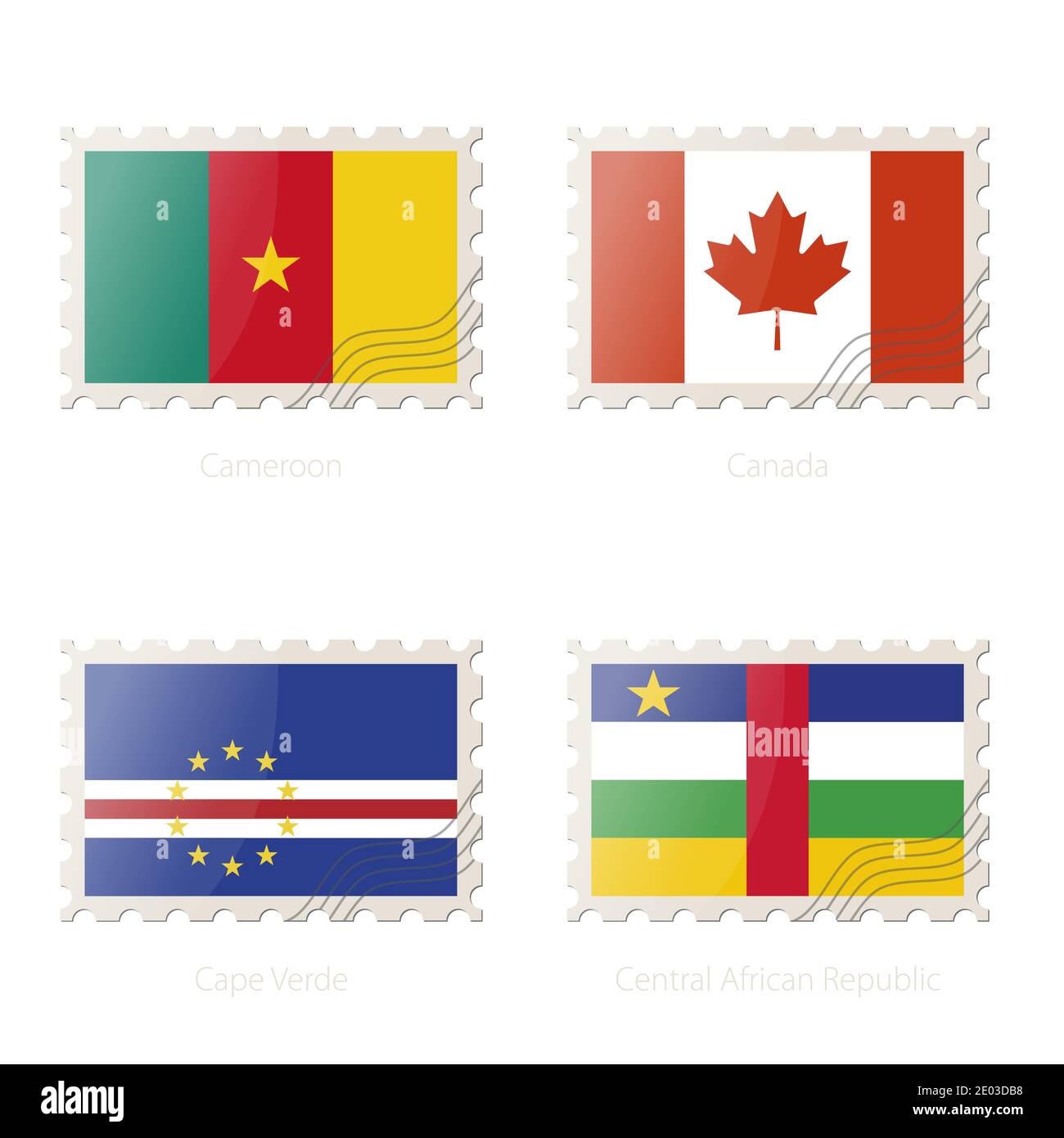 Central africa stamp Stock Vector Images - Alamy