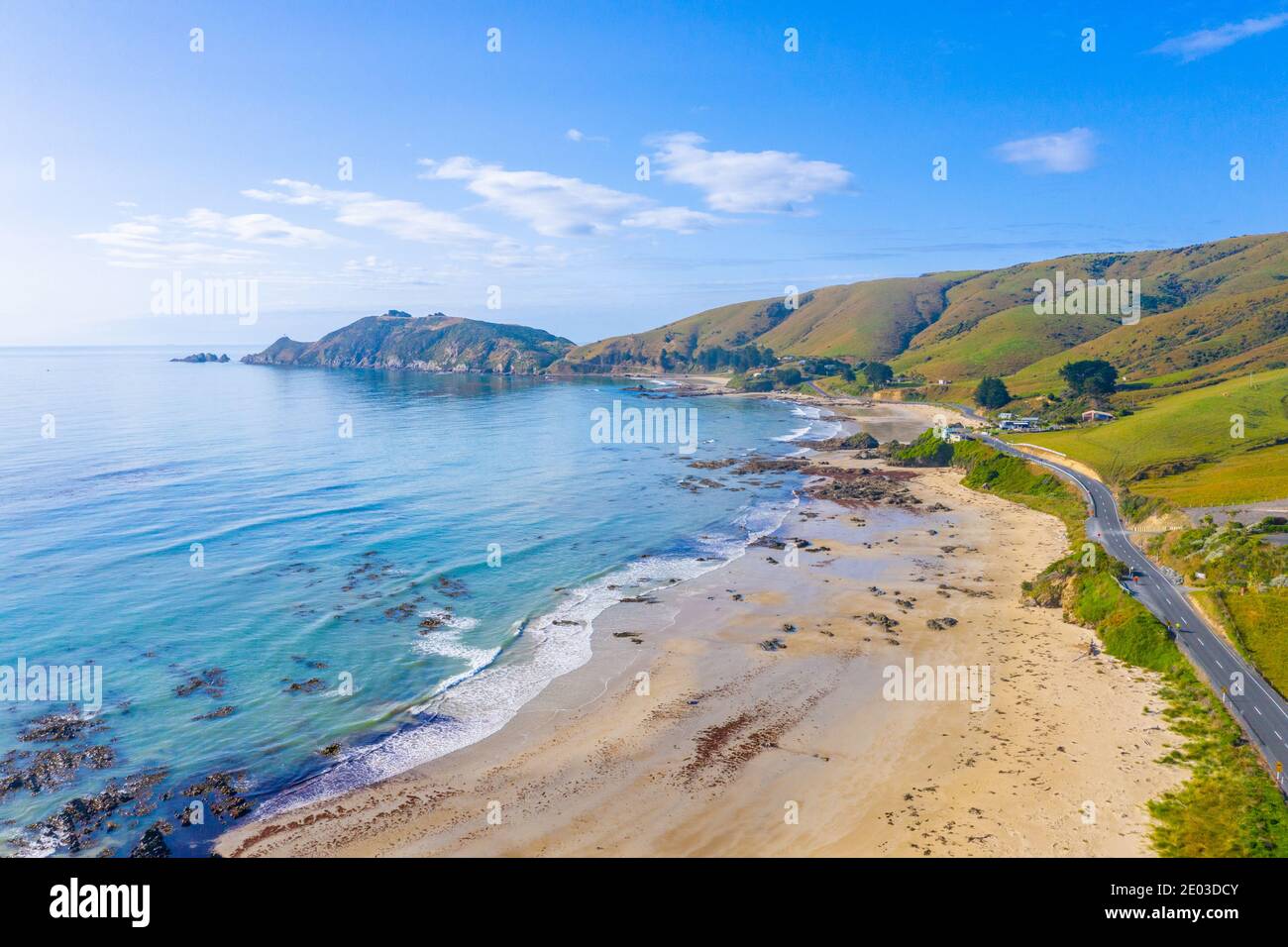 Aerial view of Nugget point in New Zealand Stock Photo - Alamy