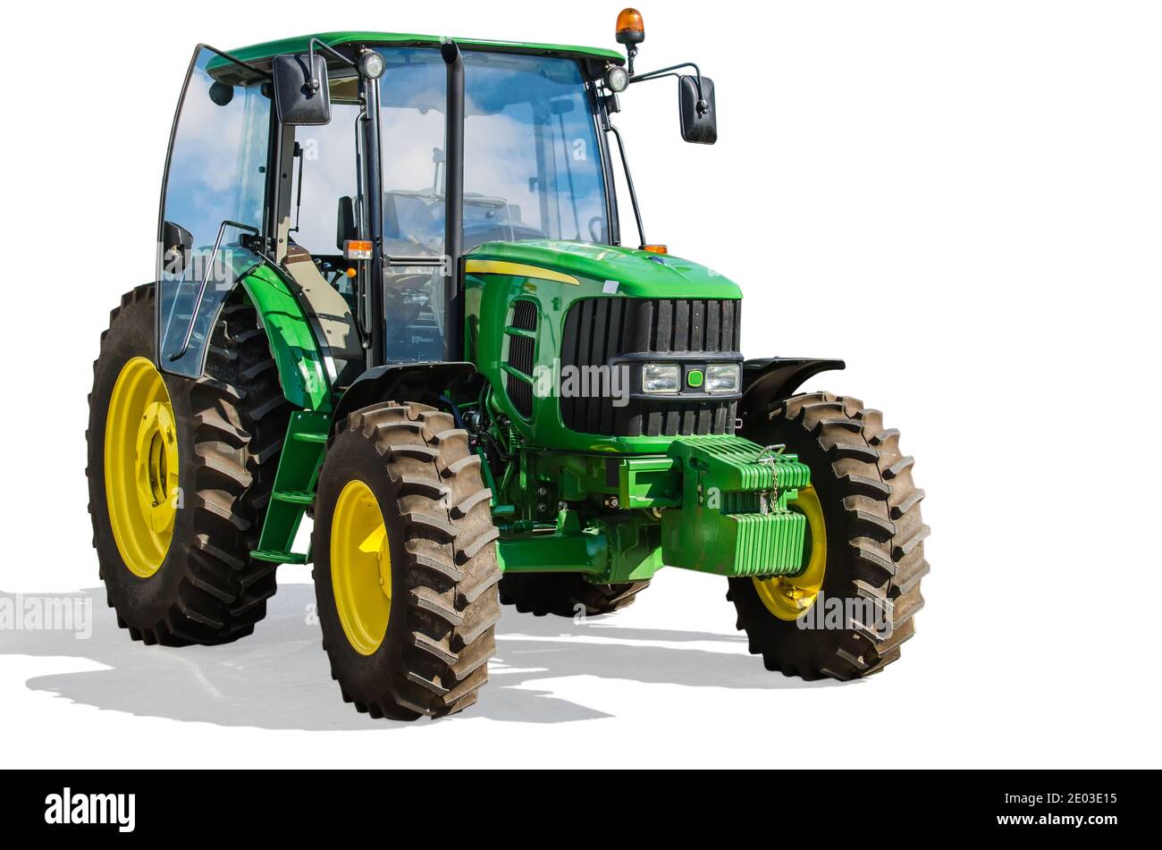 vehicle tractor on a white background Stock Photo - Alamy