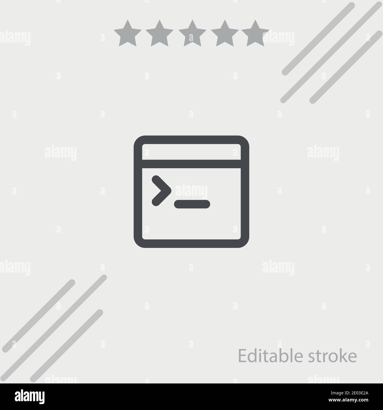 web programming code on window vector icon modern simple vector ...