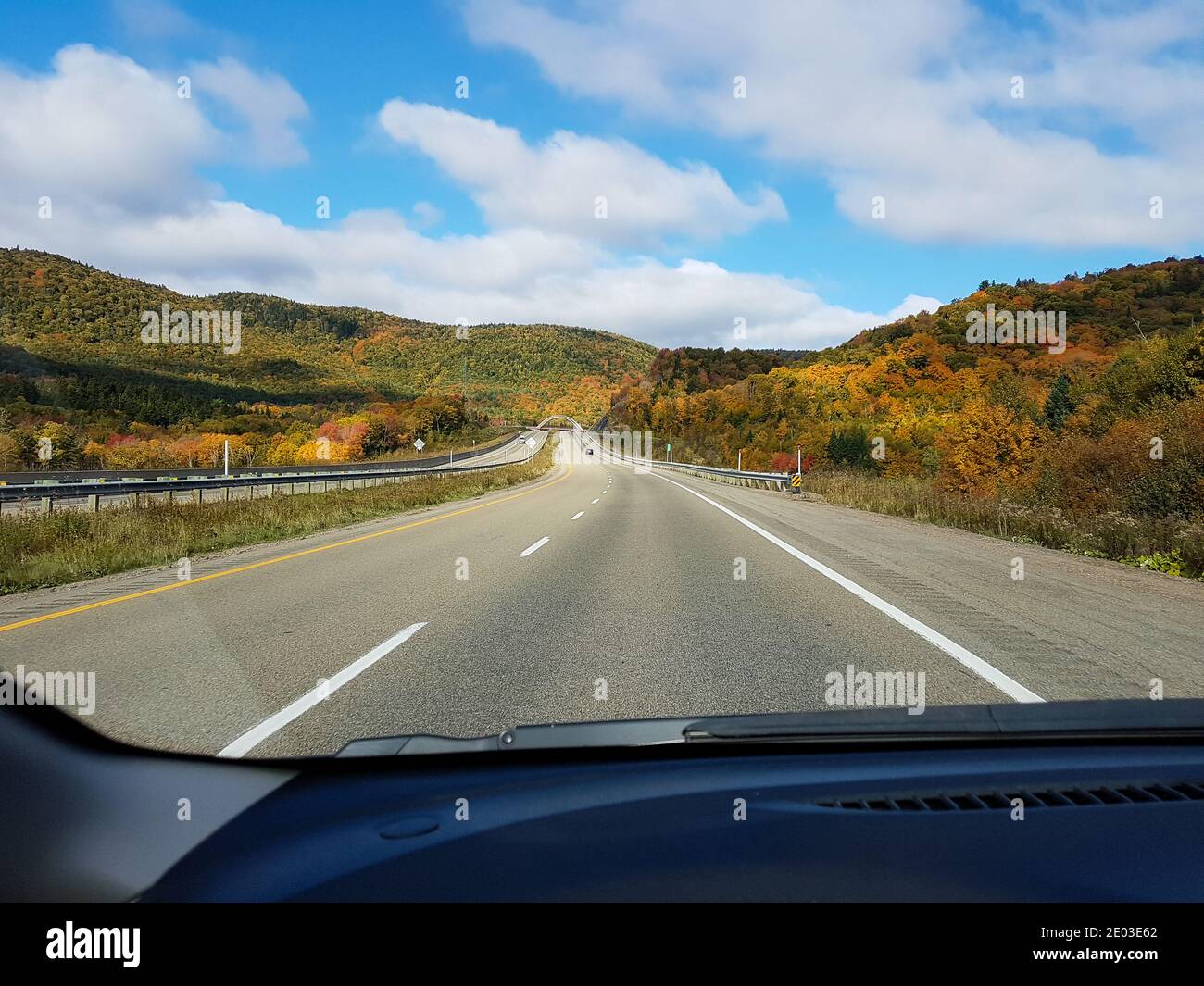 View from a car highway hi-res stock photography and images - Alamy