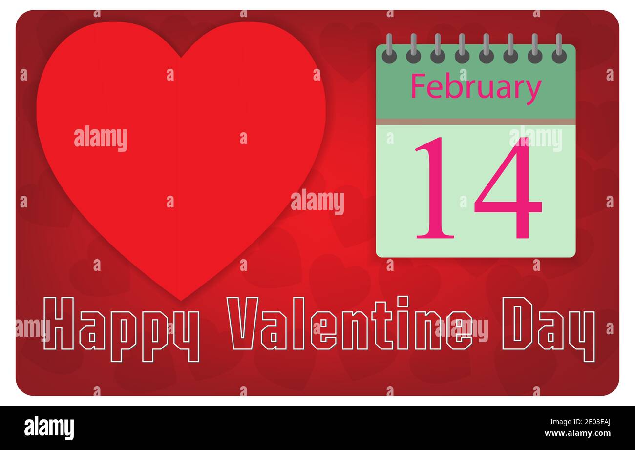 graphics design card for happy valentine day vector illustration ...