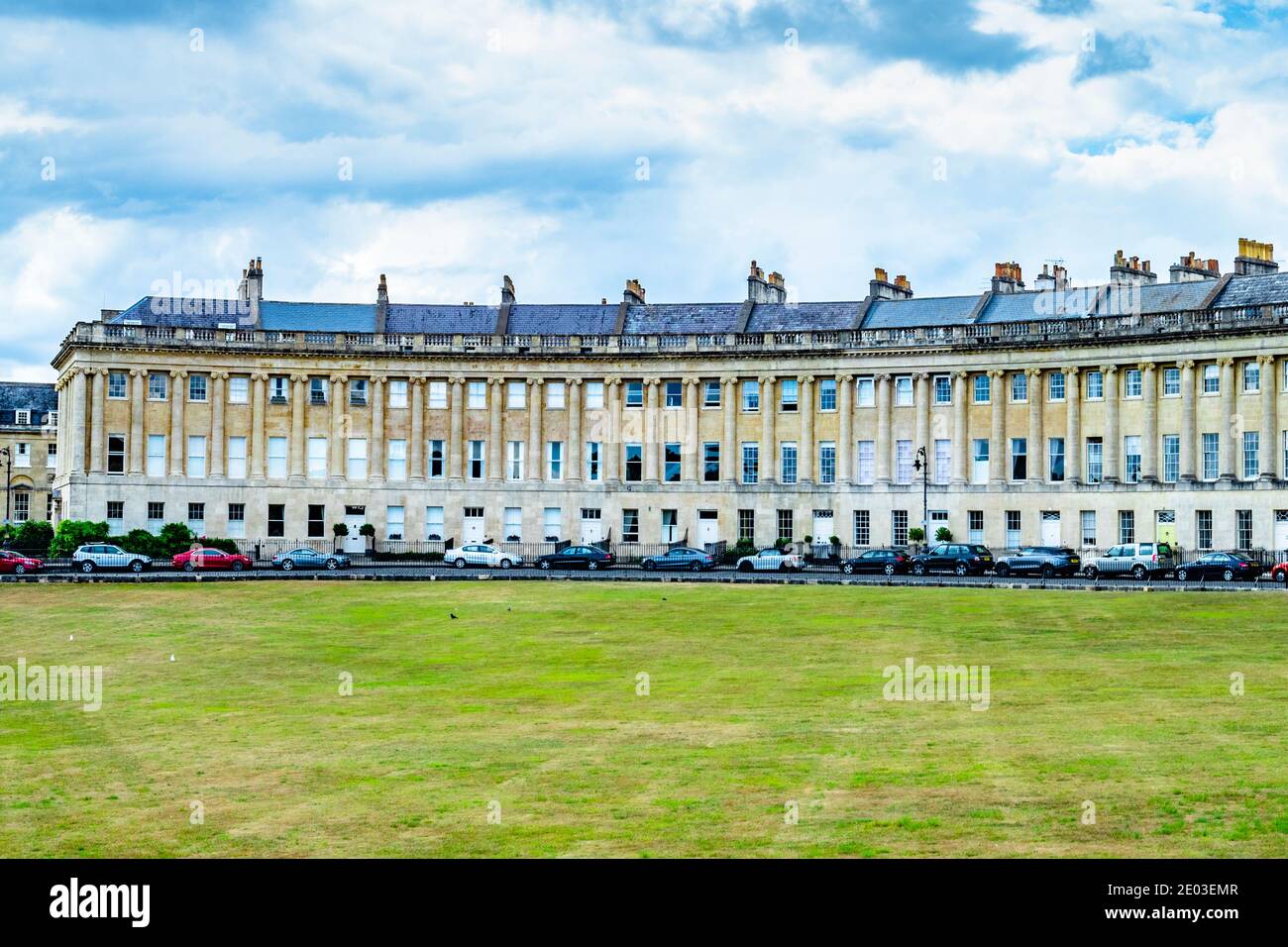 Grade I listed Georgian houses on the Royal Crescent, Bath, Somerset ...