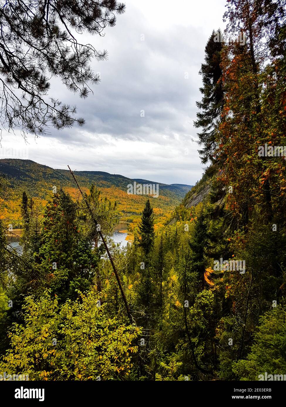 Fjord du Saguenay in Quebec with beautiful autumn colors. Nobody Stock ...