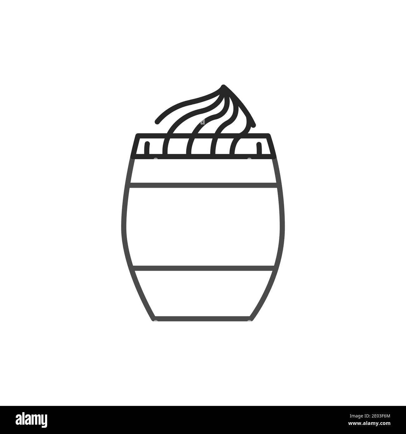 Matcha mousse olor line icon. Pictogram for web page, mobile app, promo ...