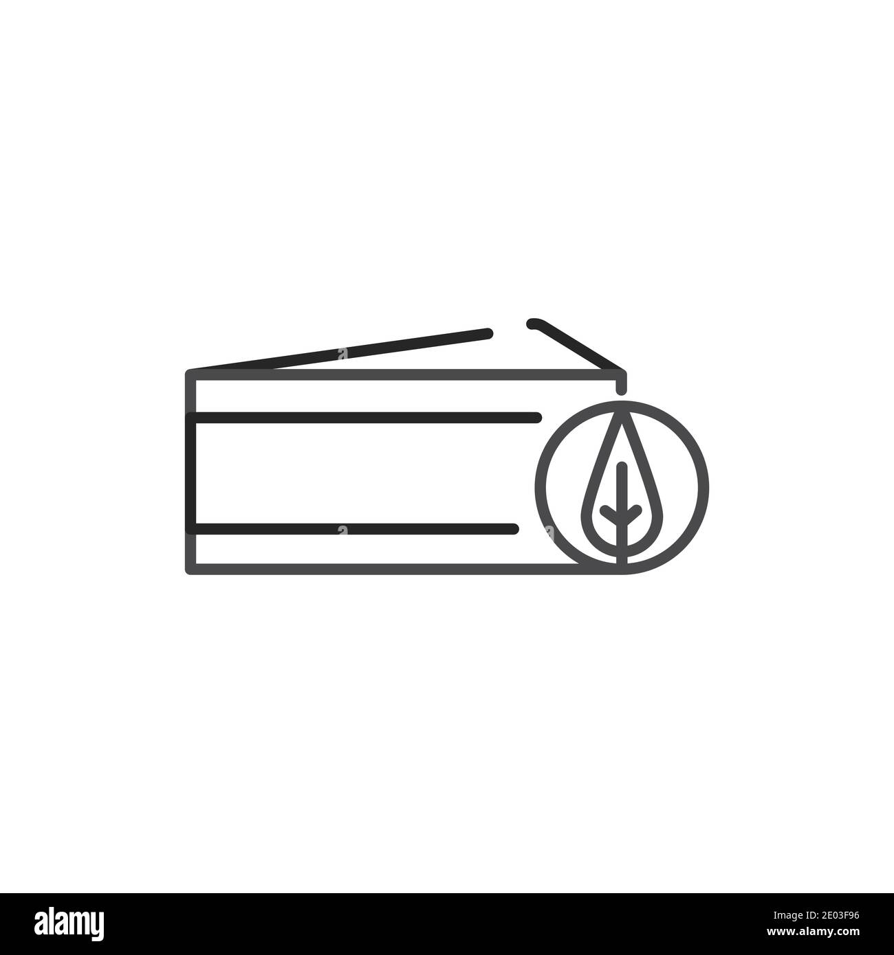 Matcha cheesecake olor line icon. Pictogram for web page, mobile app ...