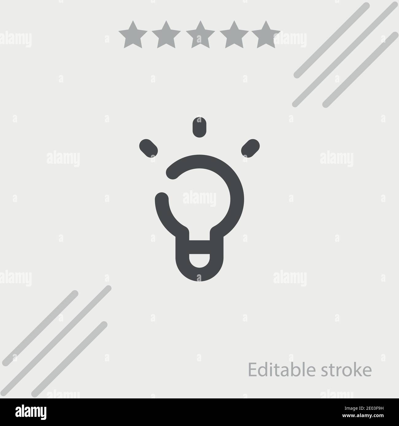 bulb vector icon modern simple vector illustration Stock Vector Image ...