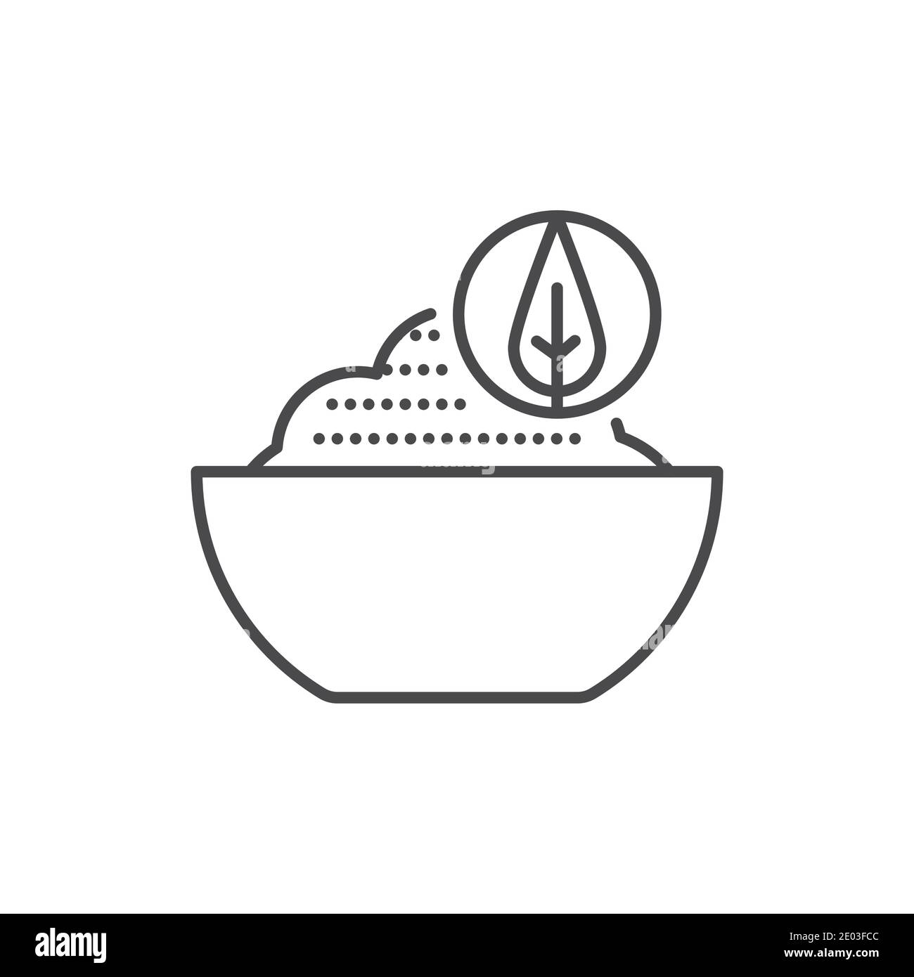 Matcha tea powder color line icon. Pictogram for web page, mobile app ...