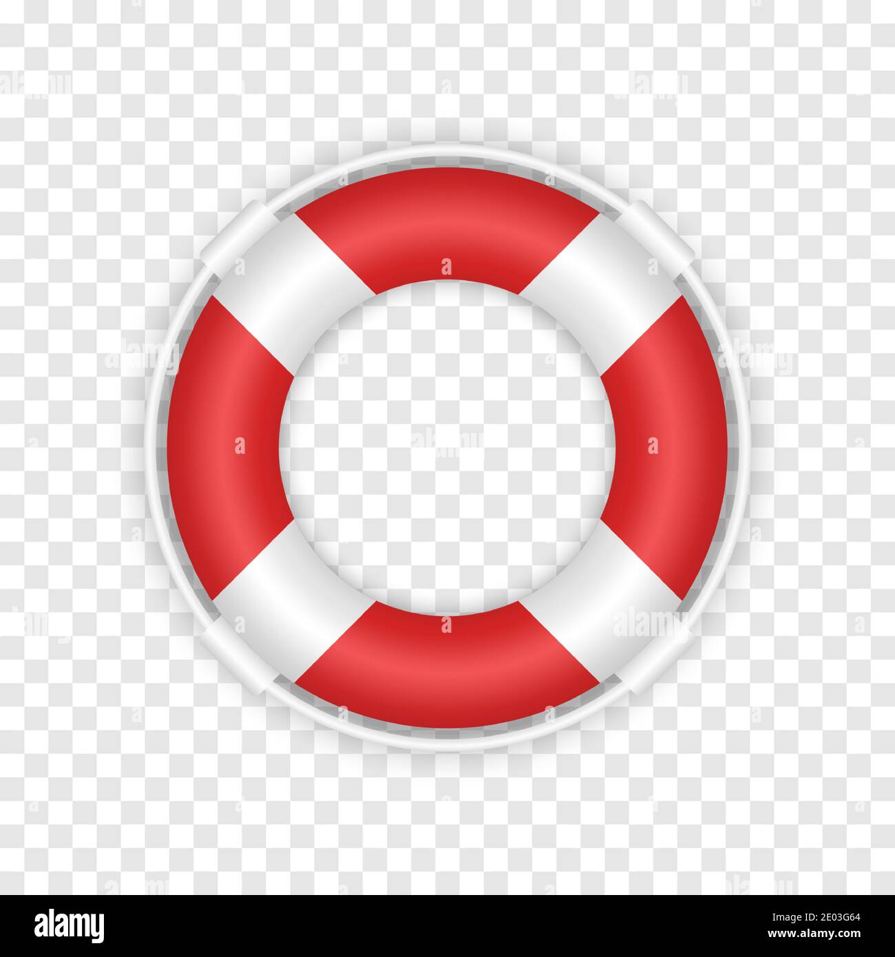 Realistic 3d red lifebuoy. Marine rescue lifeboat illustration Stock ...