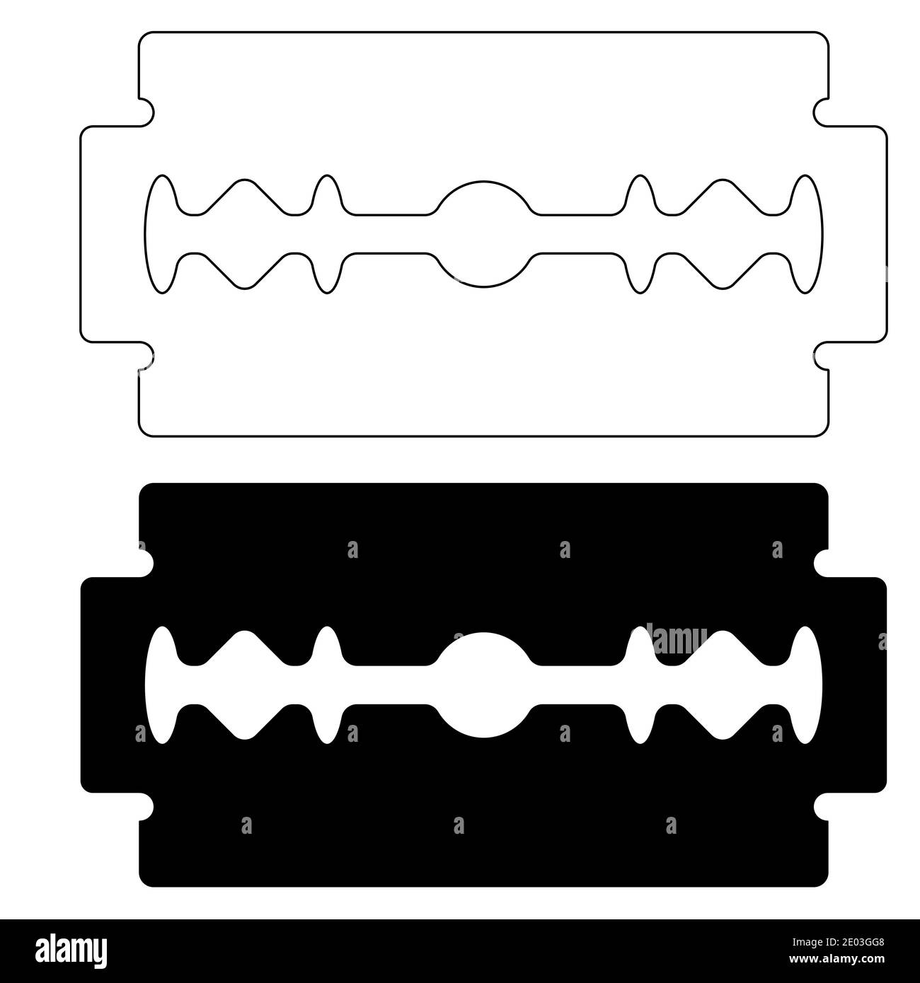 Shaving Blade Vector