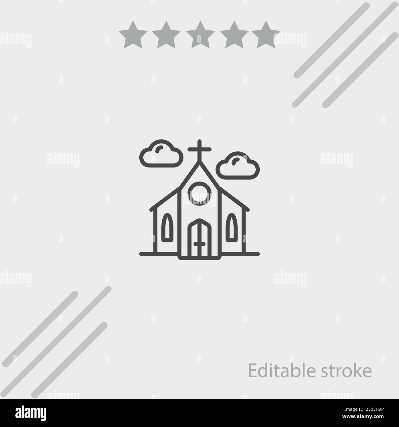 church vector icon modern simple vector illustration Stock Vector Image ...