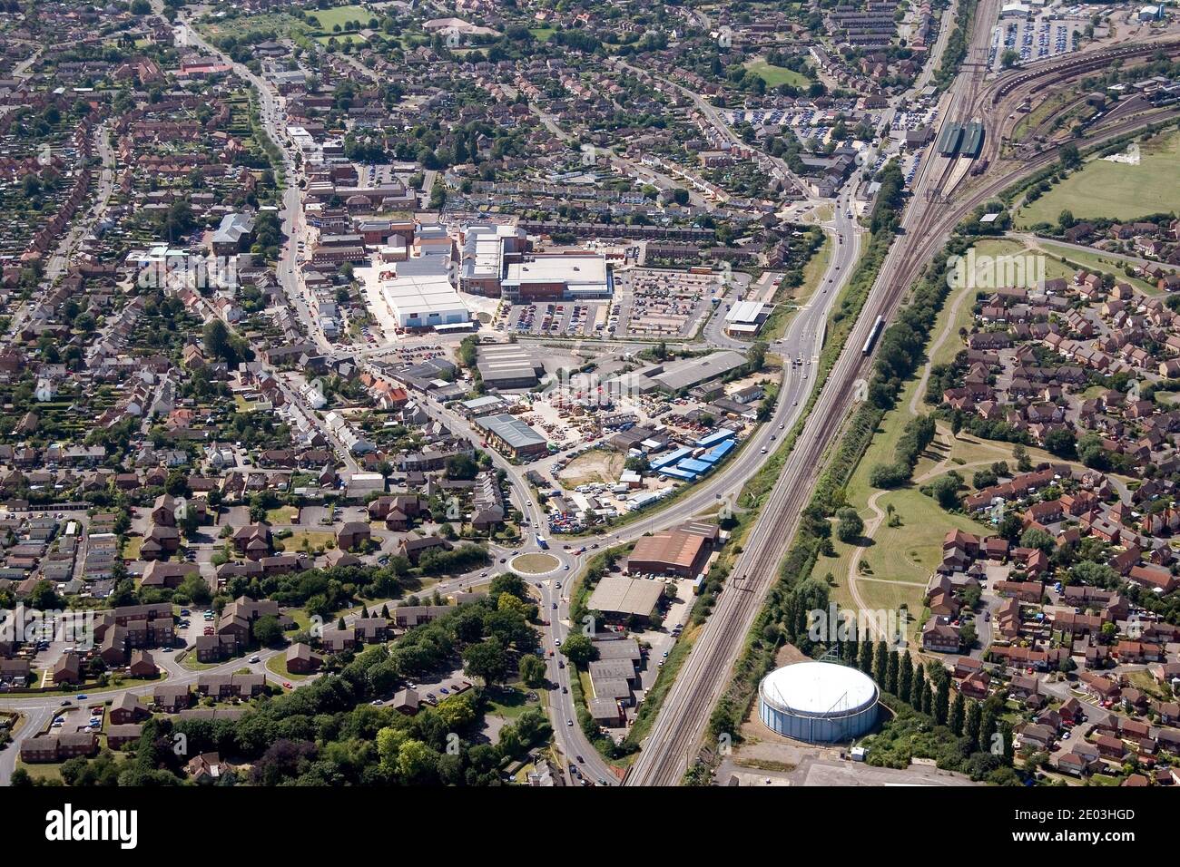 aerial view of Didcot, Oxfordshire Stock Photo - Alamy