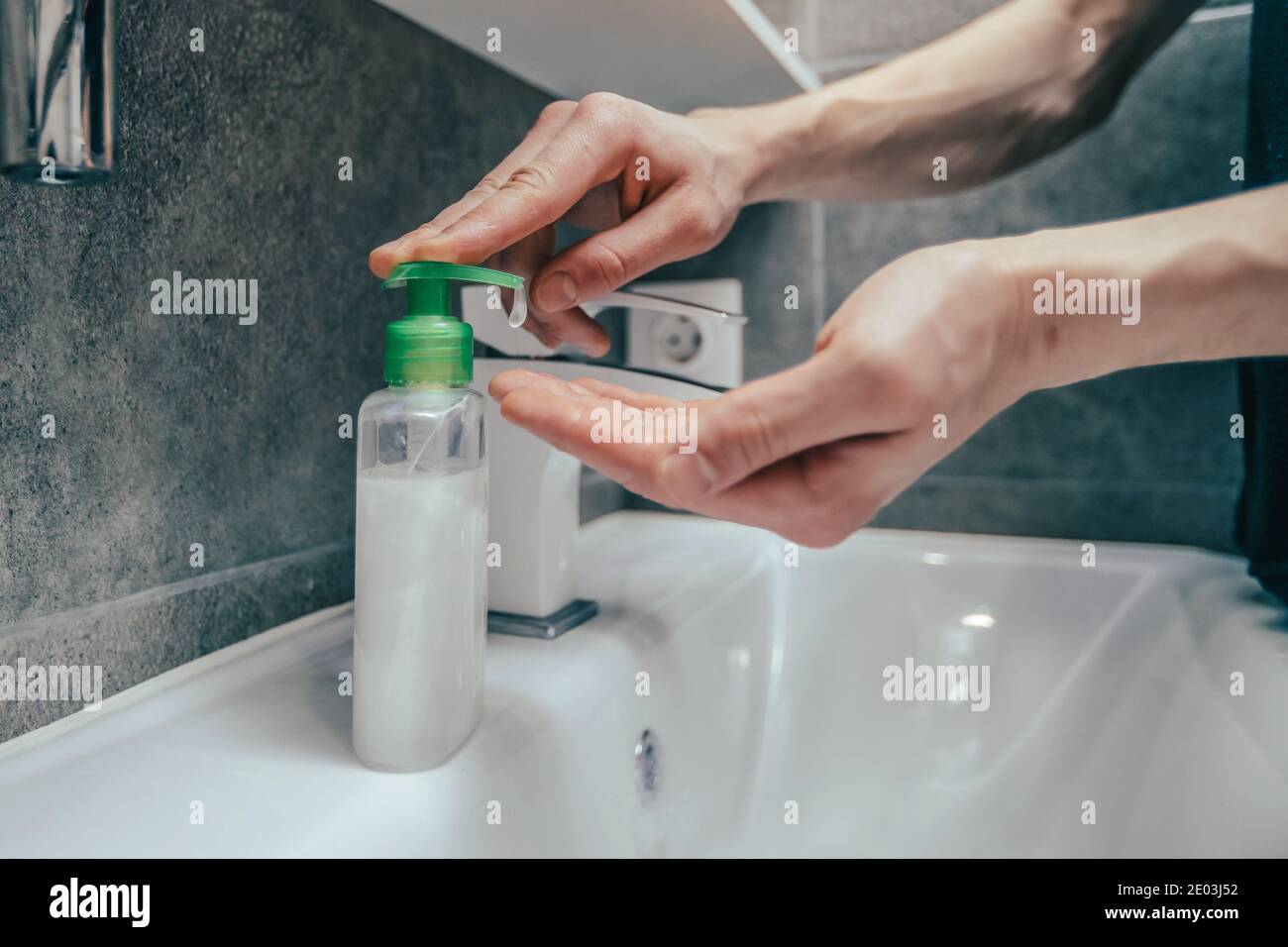 A person uses soap hi-res stock photography and images - Alamy