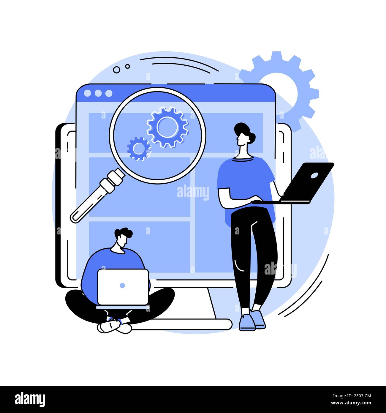 User research abstract concept vector illustration Stock Vector Image ...
