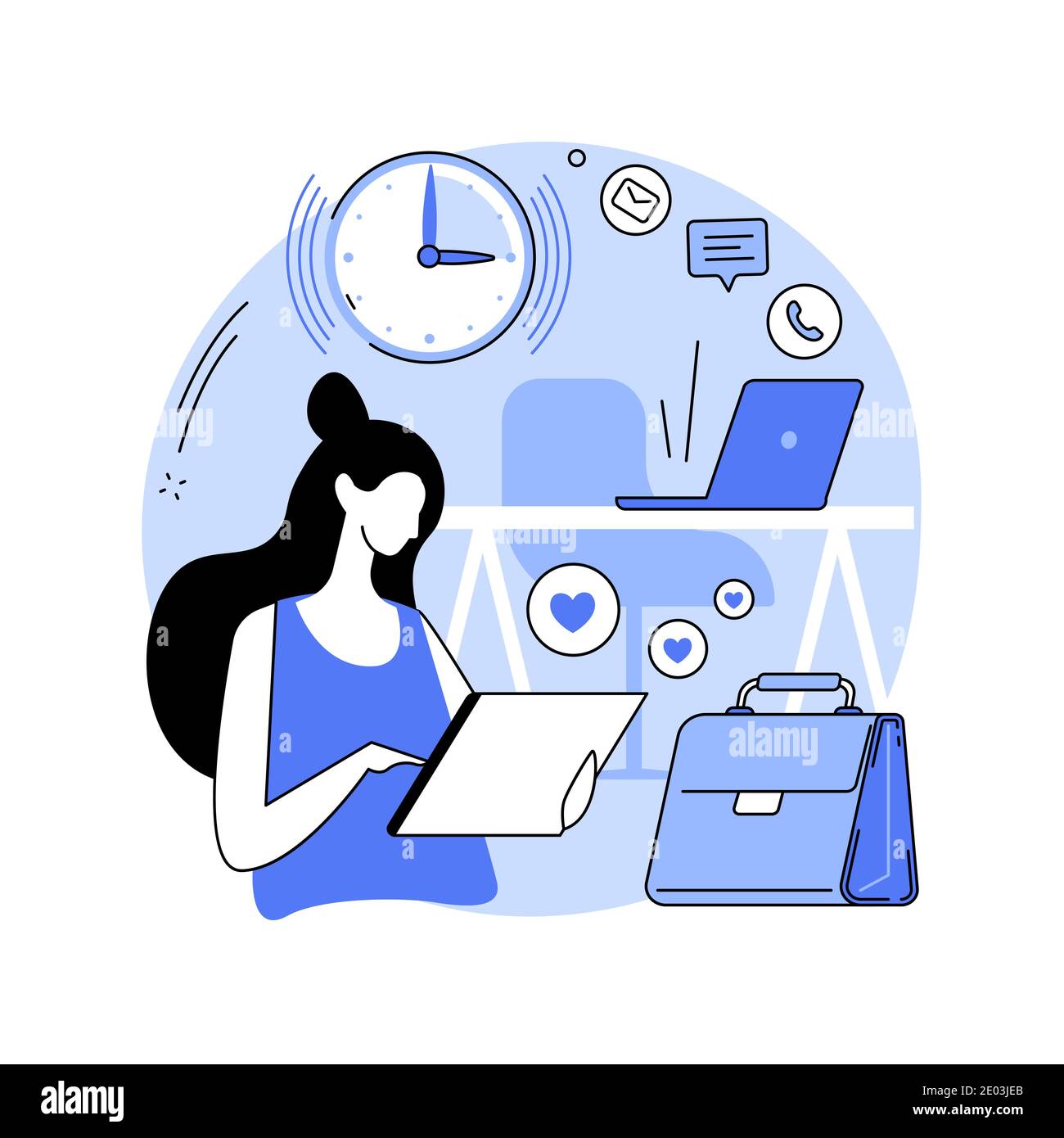 Procrastination abstract concept vector illustration Stock Vector Image ...