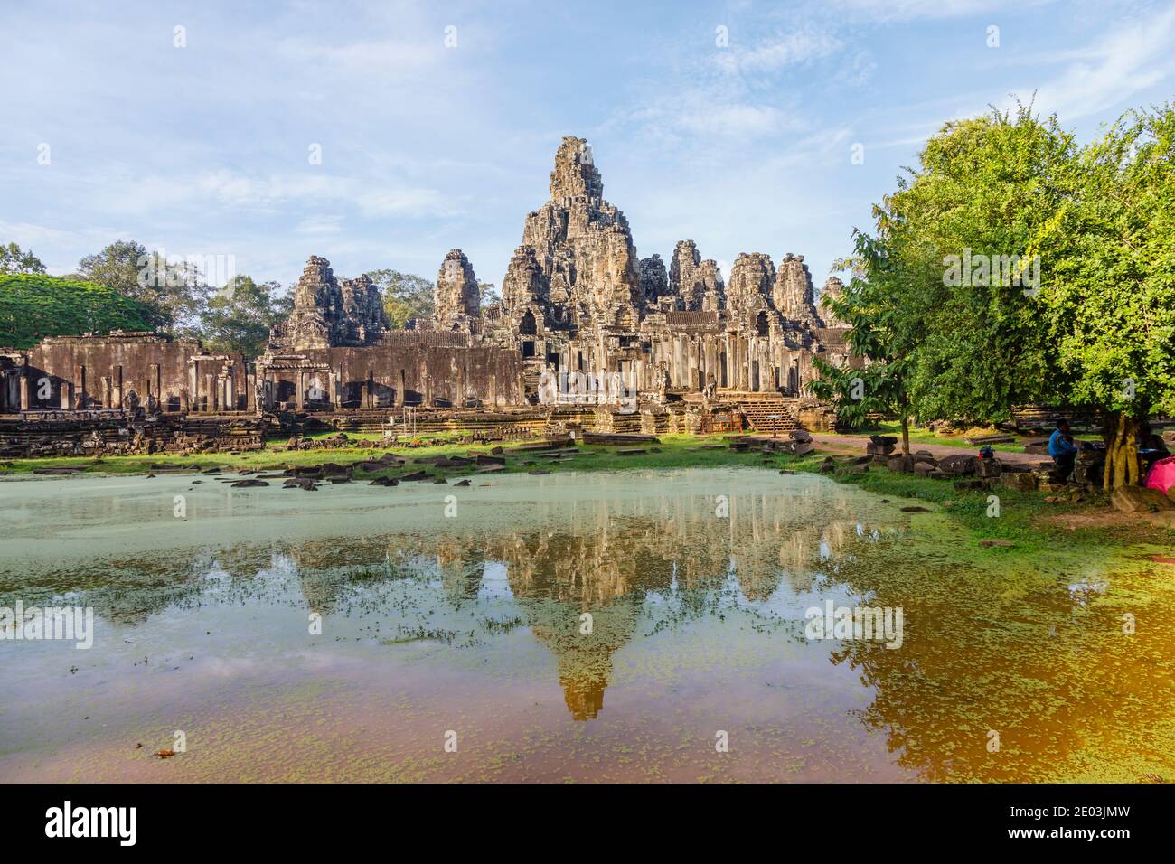 The ruins of Prasat Bayon Temple (Jayagiri Brahma Palace) in Angkor ...