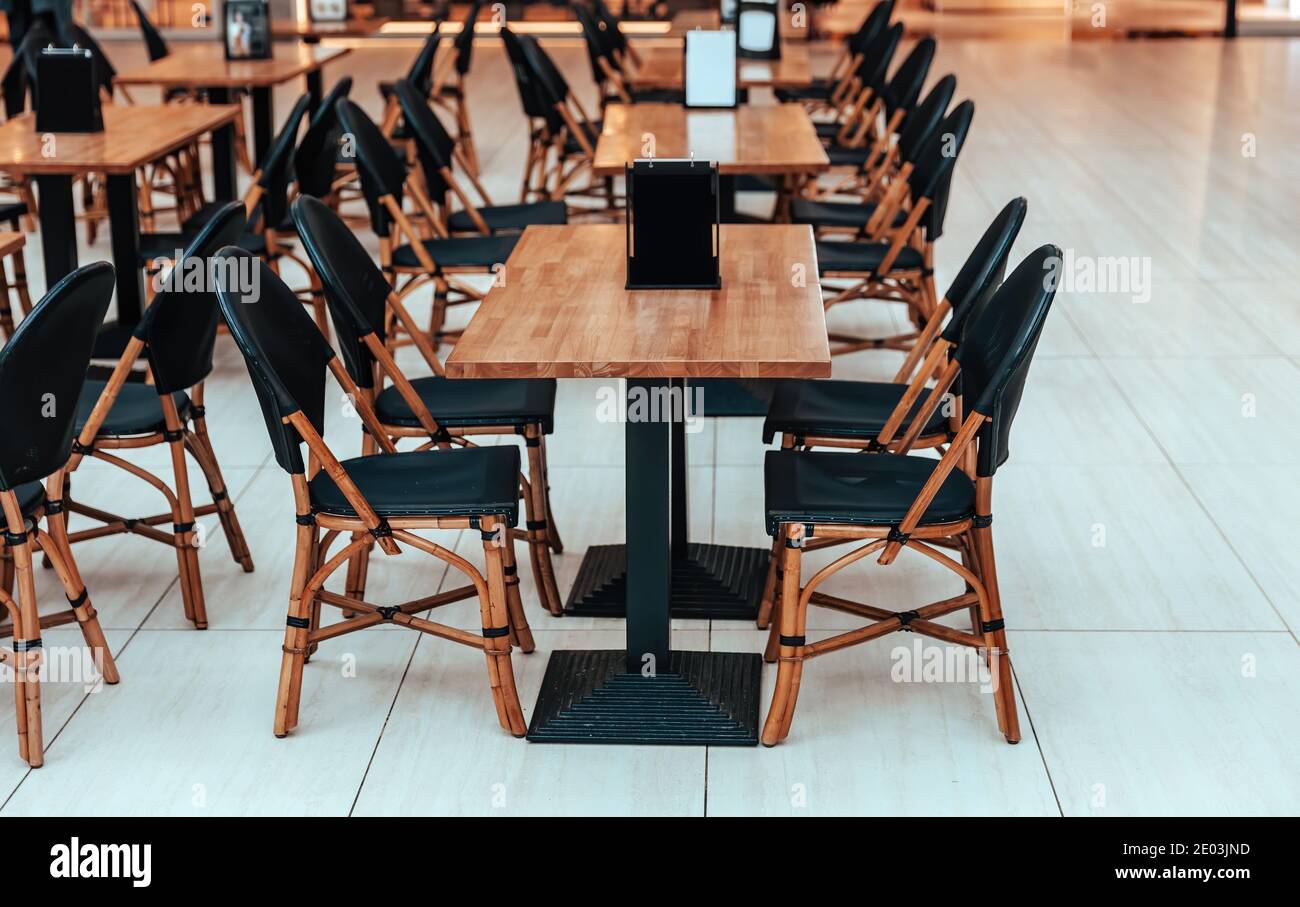 Closed food court dining hi-res stock photography and images - Alamy