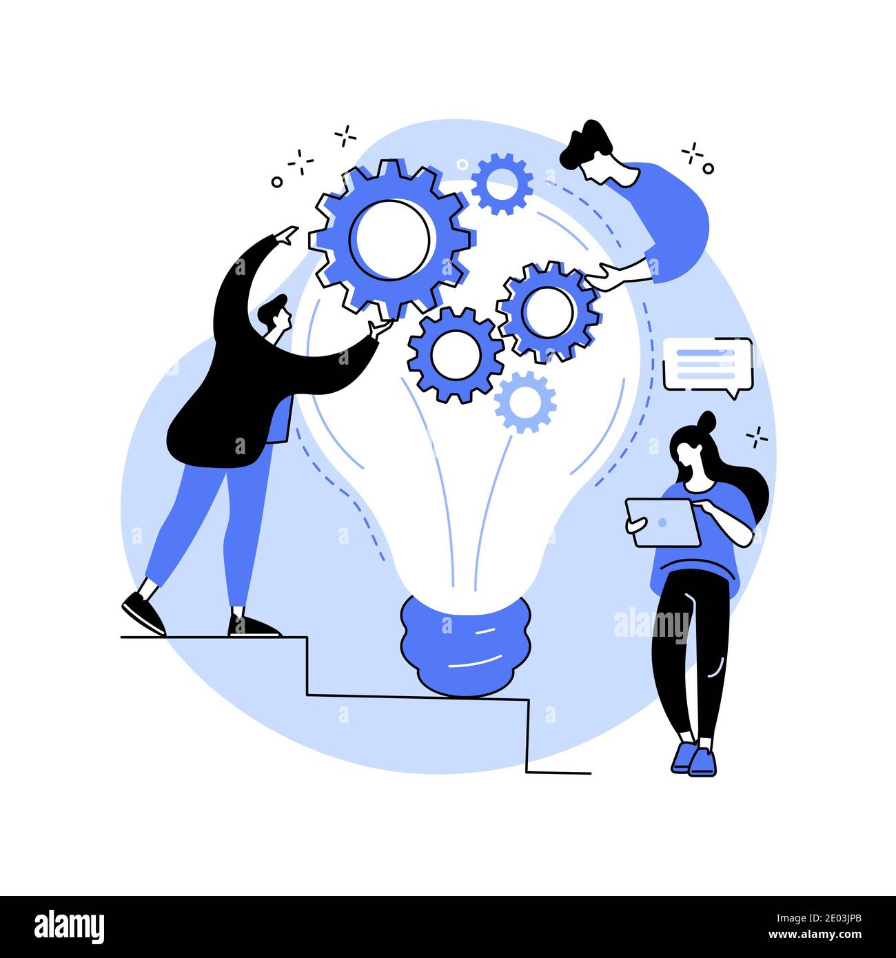 Creative idea abstract concept vector illustration Stock Vector Image ...