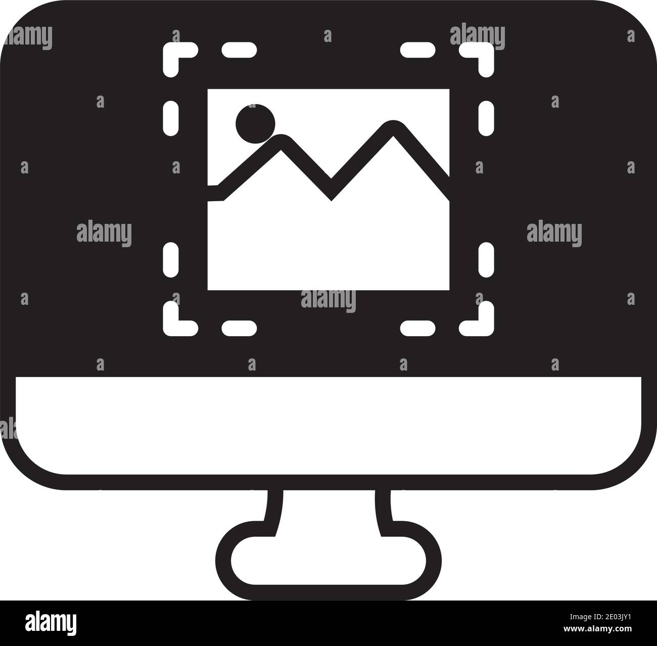 augmented reality design, computer ar icon over white background, line style, vector ...
