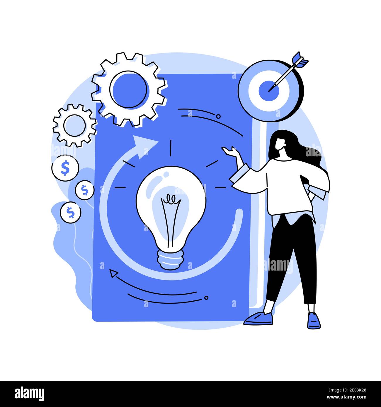 Project life cycle abstract concept vector illustration Stock Vector ...