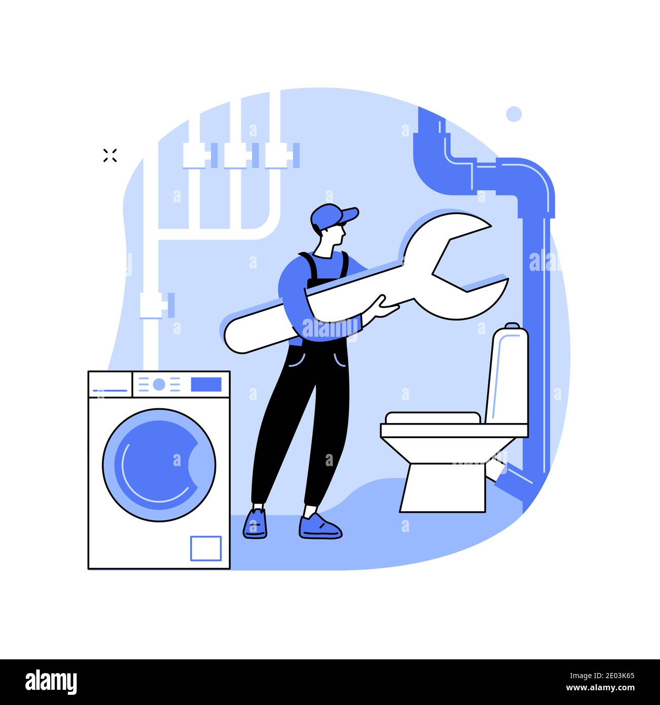 Plumber services abstract concept vector illustration Stock Vector ...
