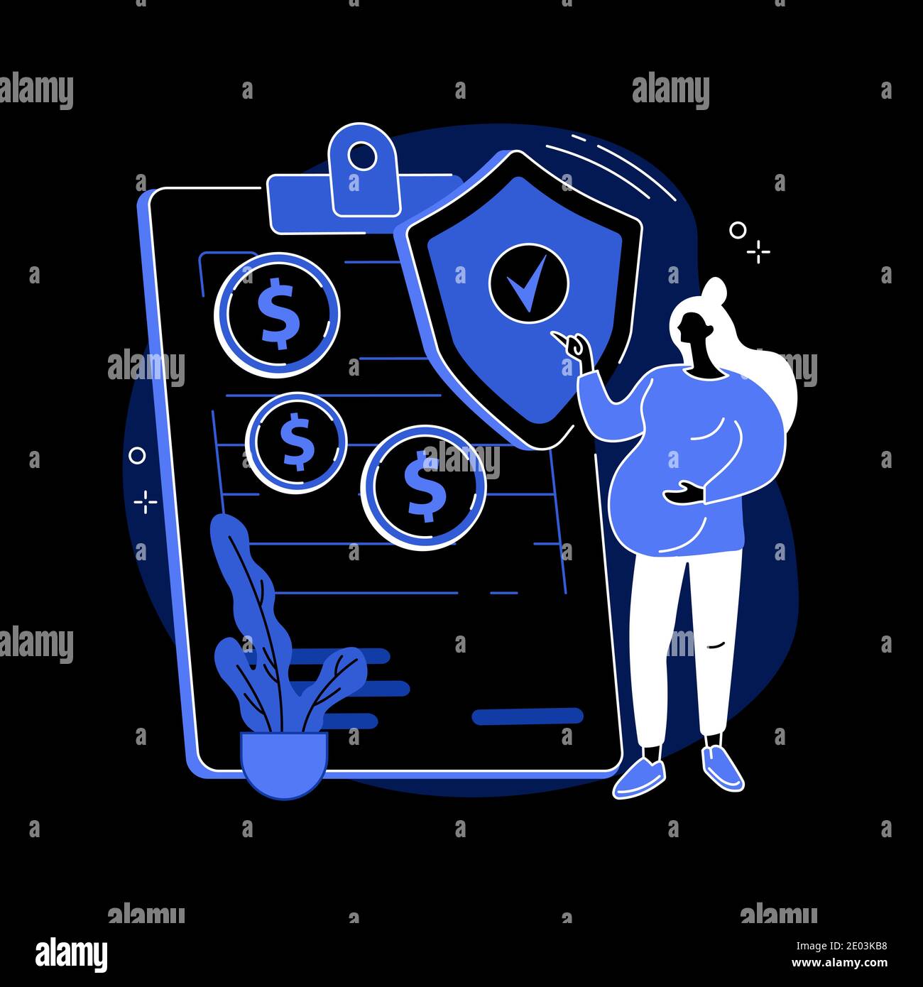 Maternity benefit abstract concept vector illustration Stock Vector ...