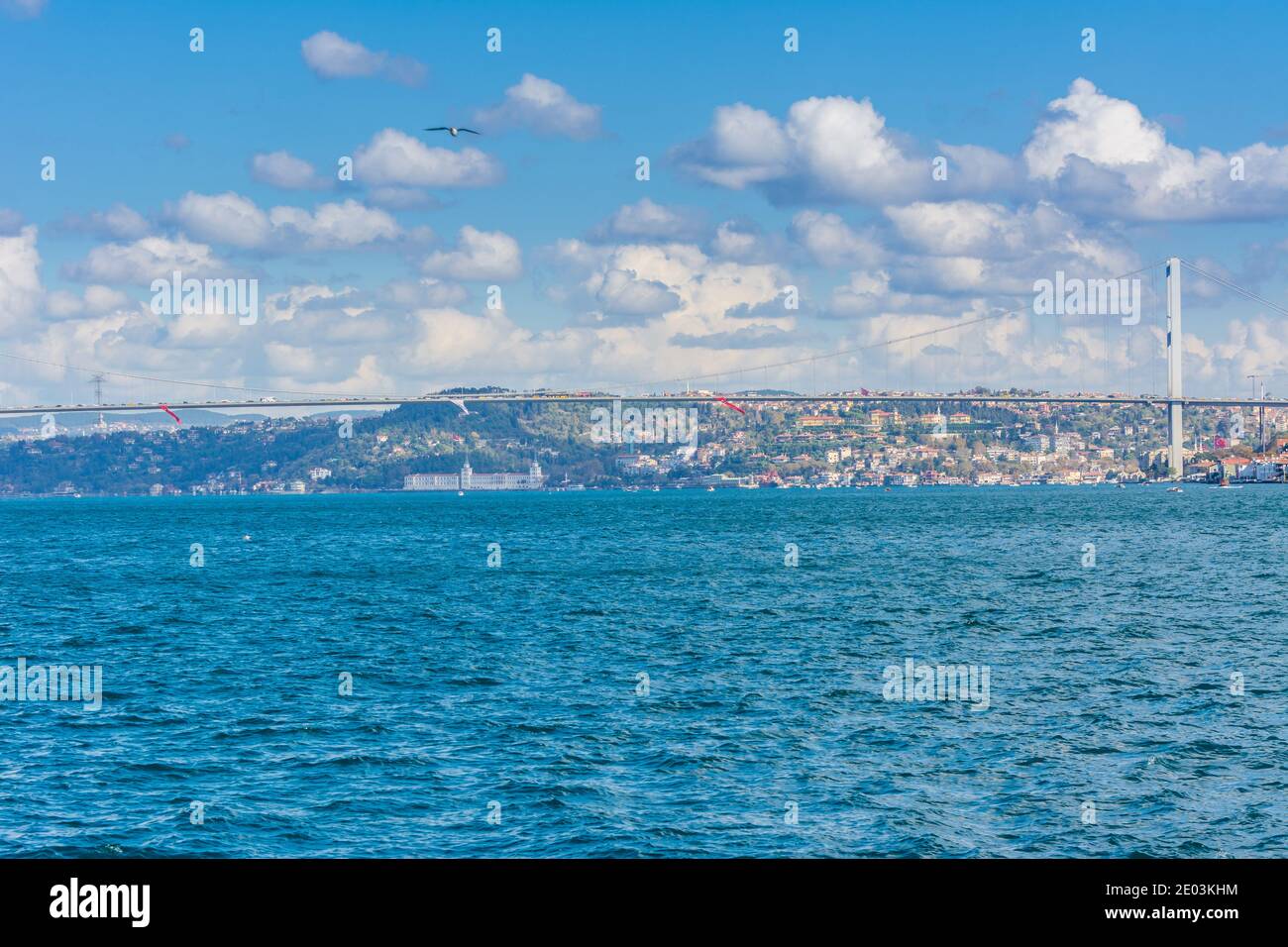 The Bosphorus Bridge, or 15 July Martyrs Bridge, one of the three ...
