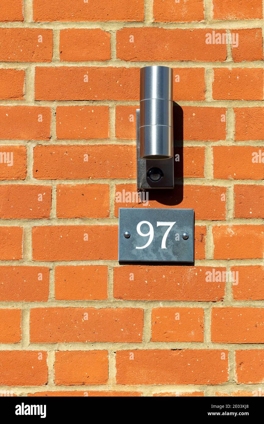 House number 97 sign hi-res stock photography and images - Alamy