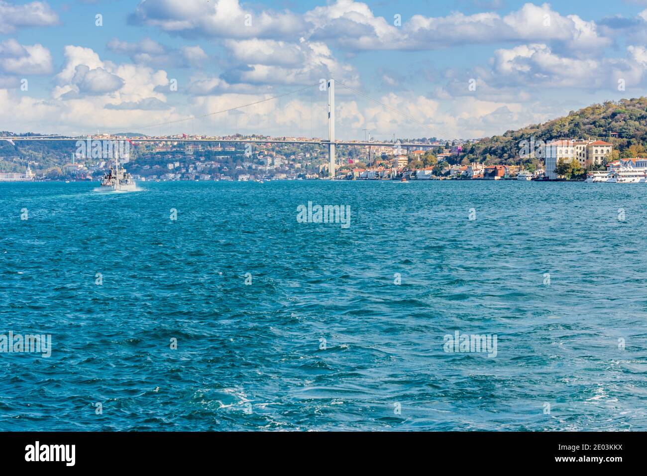 The Bosphorus Bridge, or 15 July Martyrs Bridge, one of the three ...