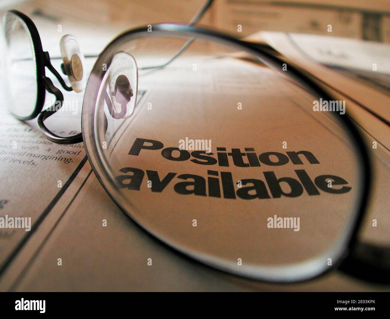 Employment job jobs advert hi-res stock photography and images - Alamy