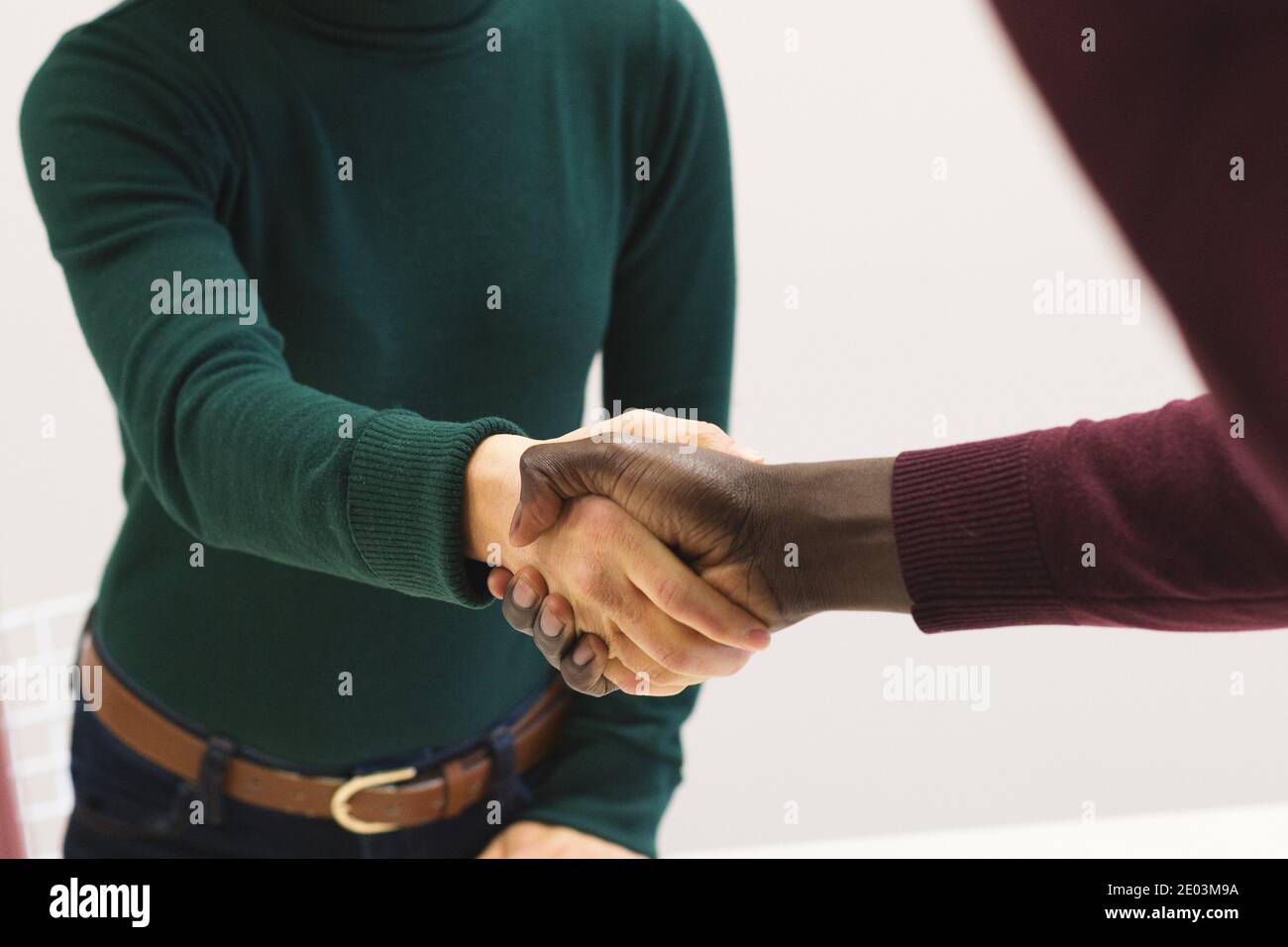 job interview handshake Stock Photo - Alamy
