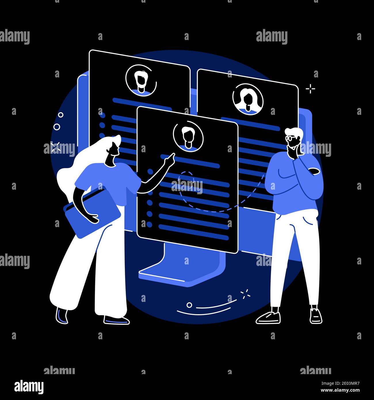 Human resources abstract concept vector illustration Stock Vector Image ...