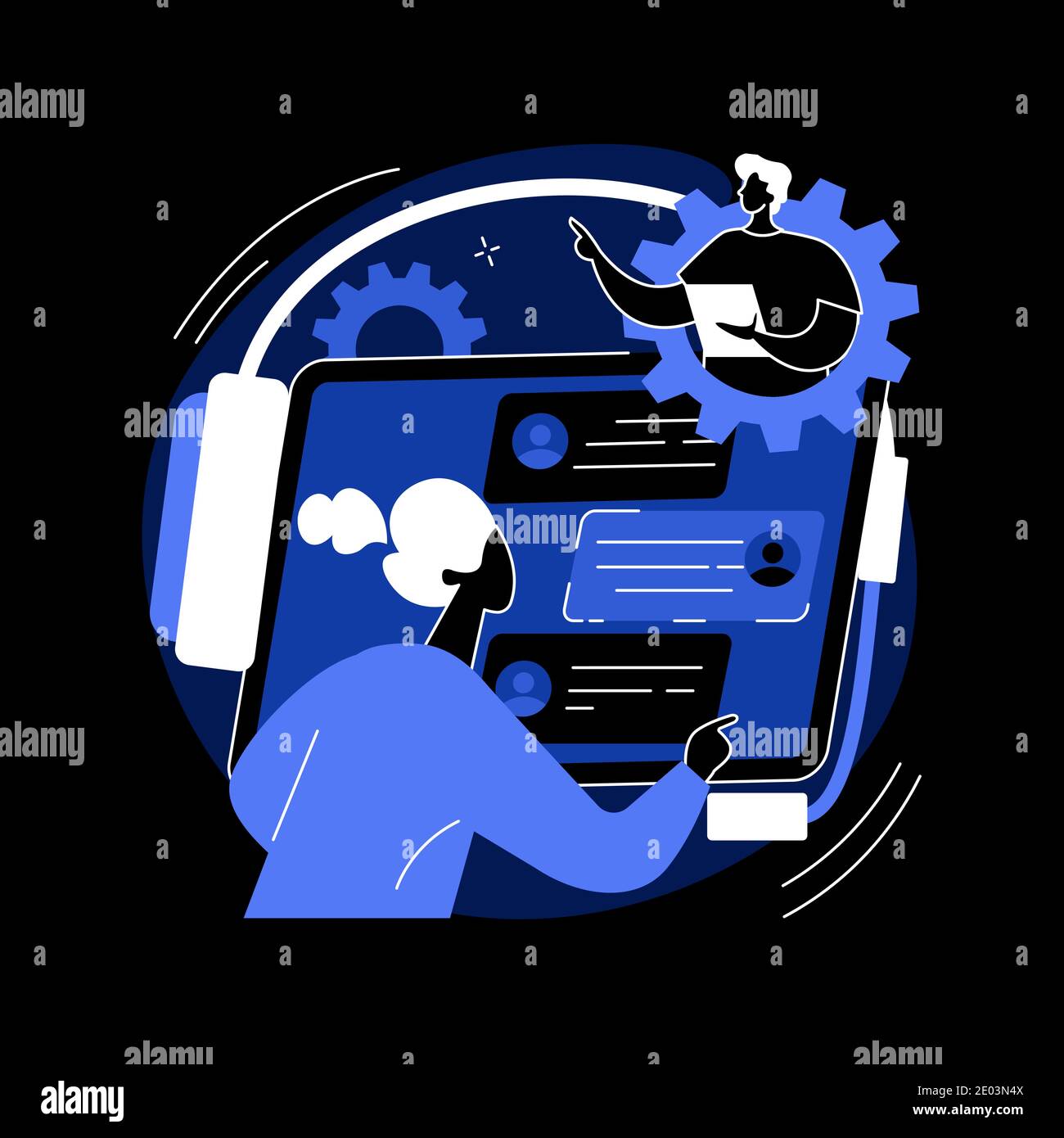 Customer self-service abstract concept vector illustration Stock Vector ...