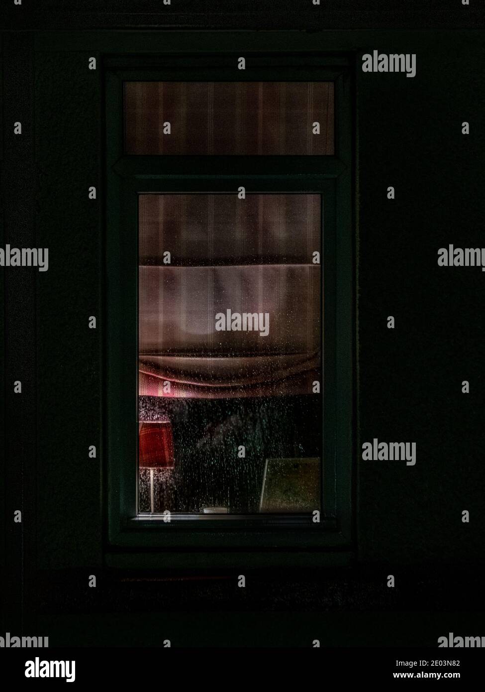 A neighbours side window during the wintertime Stock Photo - Alamy