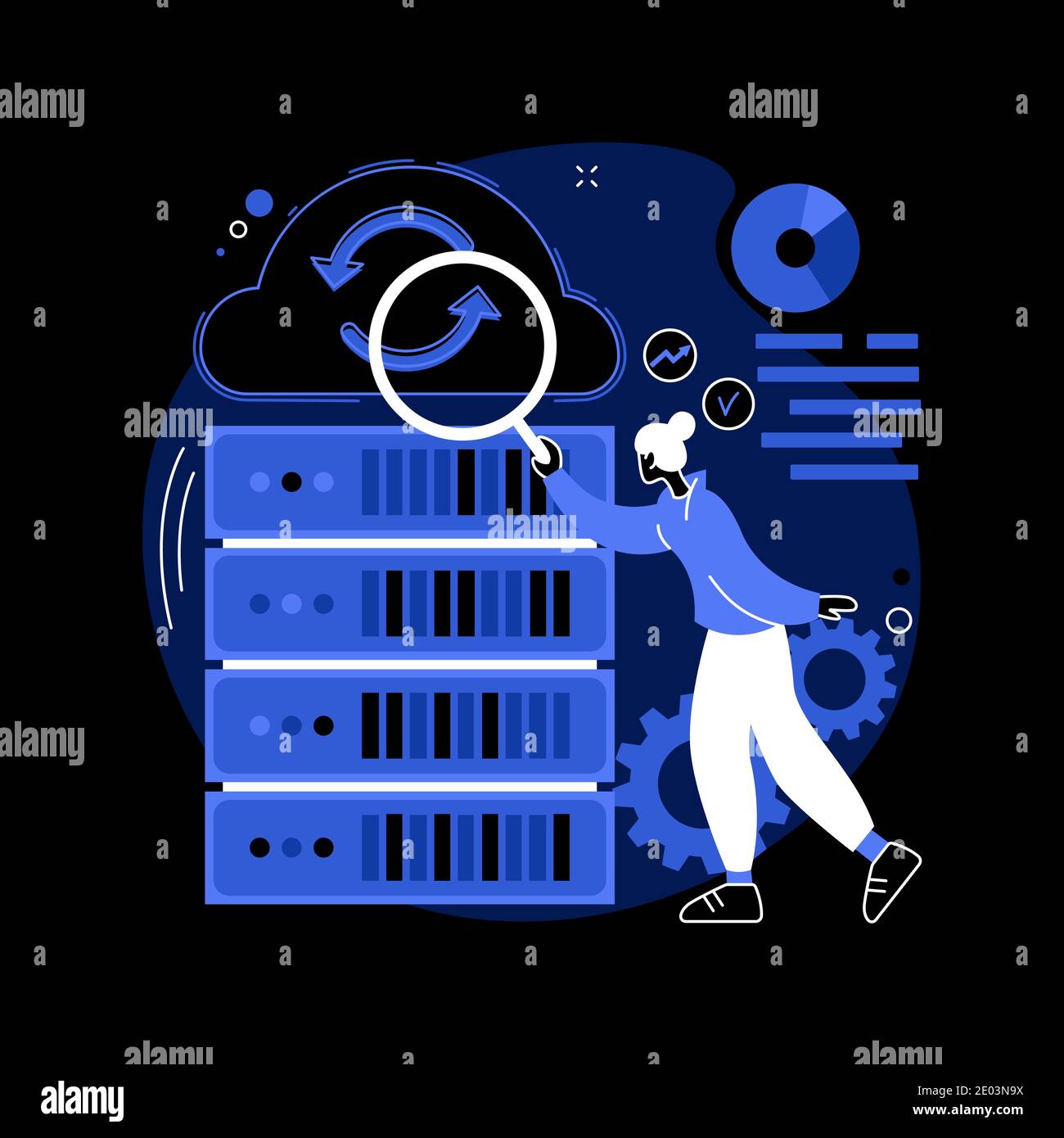 Big data analytics abstract concept vector illustration Stock Vector ...